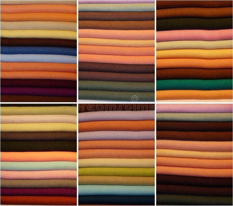 Colored fabrics stock image. Image of market, autumn - 29971367