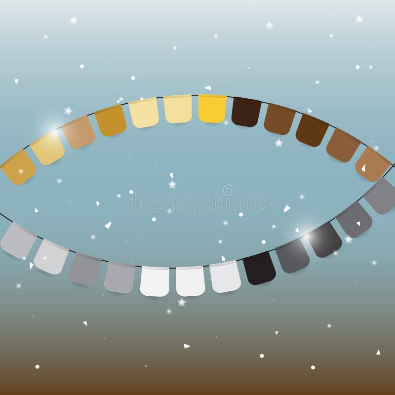 Created Dream Flags with Star and Confetti Stock Vector - Illustration ...