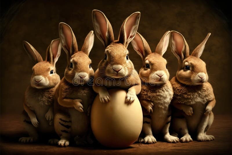 Created with Generative AI Technology. Happy Easter Concept Stock ...