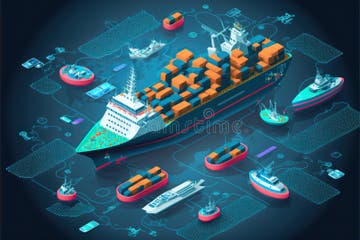 Digitalization Ship Stock Illustrations – 15 Digitalization Ship Stock ...
