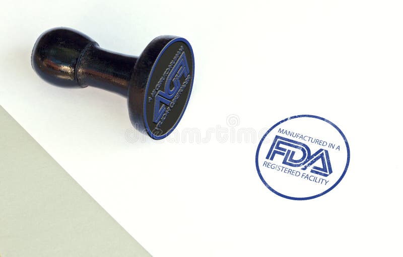 Stamp of FDA Approved in Blue Color and Green with Tick Mark Editorial ...