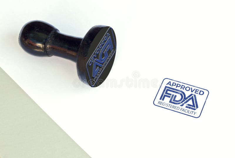 Stamp of FDA Approved Registered Facility Editorial Photo - Image of ...