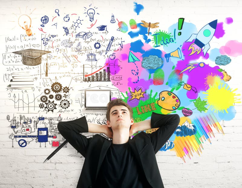 Creatief En Analytisch Het Denken Concept Stock Afbeelding - Image of ...