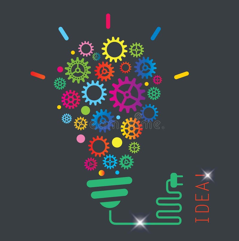 Creatief Idee. Conceptuele Achtergrond. Vector Illustratie ...