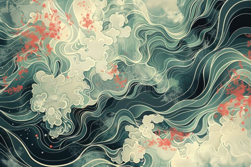 Creating Abstract Artwork of Flowing Waves with Ethereal Elements ...