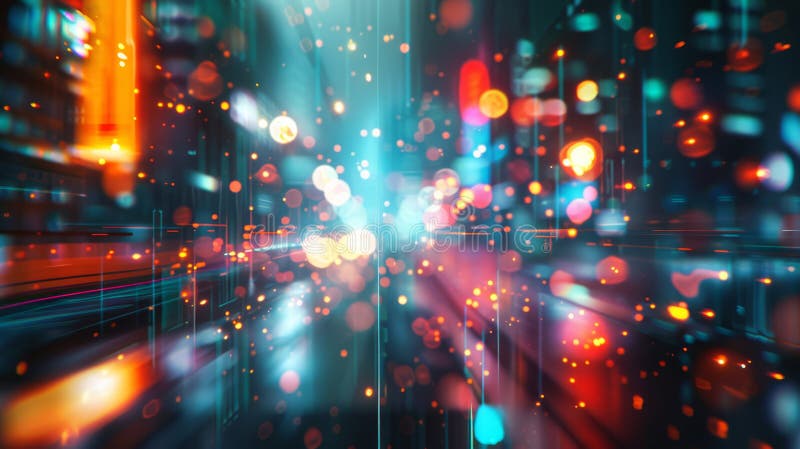 Creating an Abstract and Colorful Light Blur Effect within a Modern ...