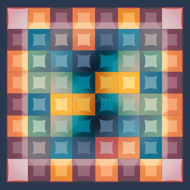 Creating Alternating Color Squares in a Damask Grid Pattern Stock ...