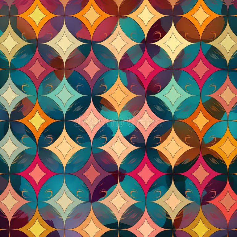 Creating Alternating Color Squares in a Damask Grid Pattern Stock ...