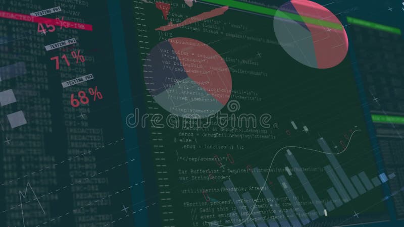 Creating Animation Charts And Graphs Overlaying Programming Code For