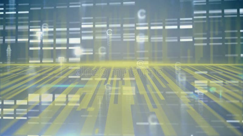 Creating Animation Of Digital Data Streams And Coding Patterns For