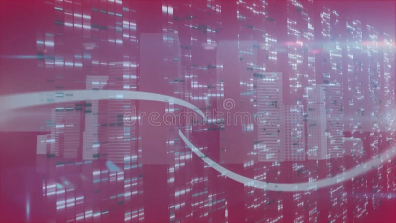 Creating Animation with Digital Data Streams and Light Effects for Technology Concept Stock ...