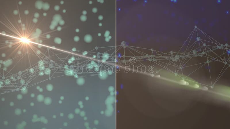 Creating Animation of Glowing Particles and Network Connections in ...
