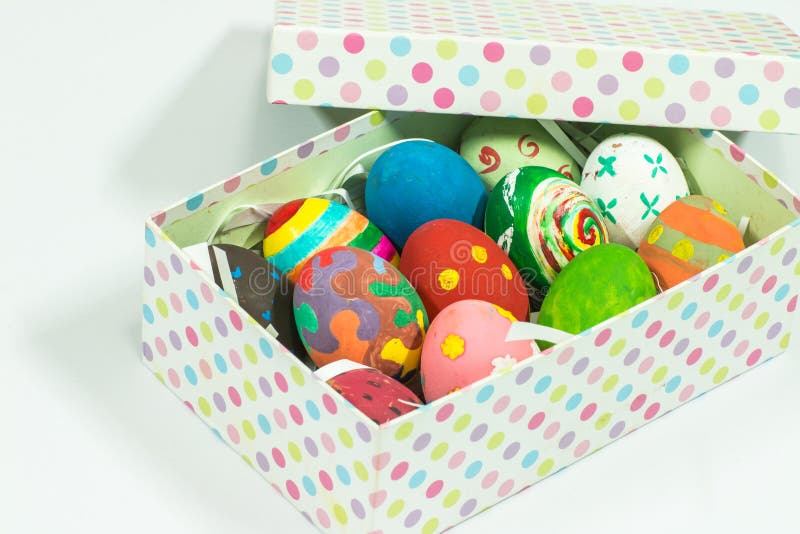 Creating Art on Eggs for Easter. Stock Image - Image of religion ...