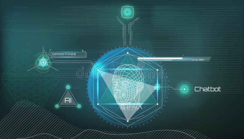 Vector Infographics about Intelligent Face Recognition. Stock ...