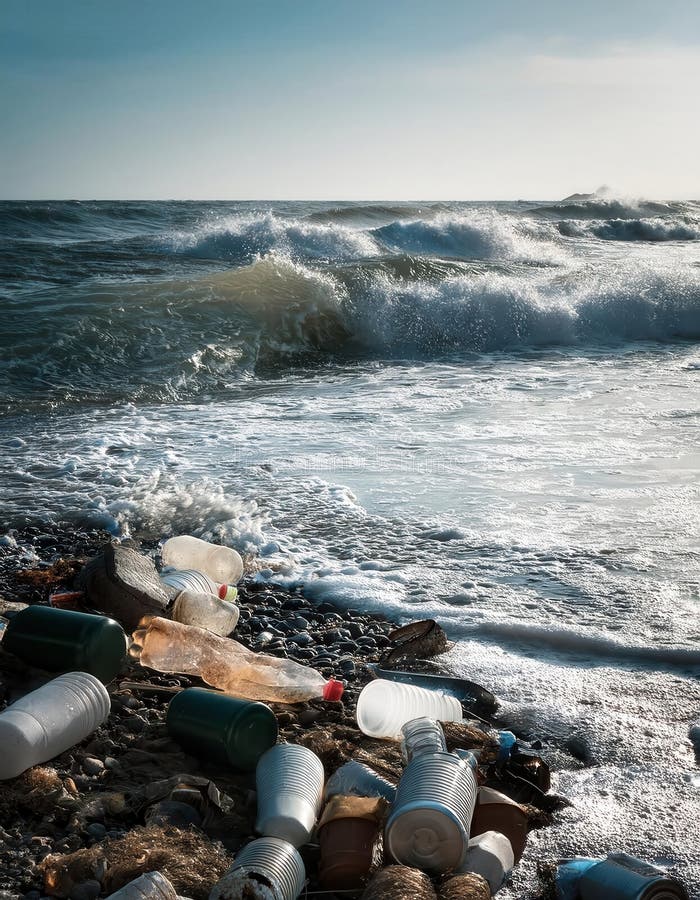 Creating Awareness about Pollution through Wasted Stock Image - Image ...
