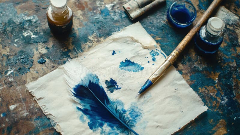 Creating Beautiful Calligraphy with a Feather Quill Ink and Parchment ...
