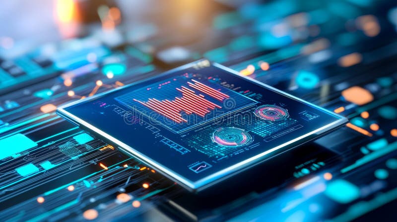 Creating Brand Loyalty with a High-tech Digital Background and Colorful ...