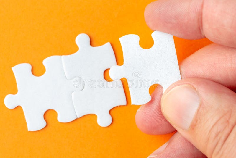 Creating or Building Own Business Concept. Puzzle Piece, Construction ...