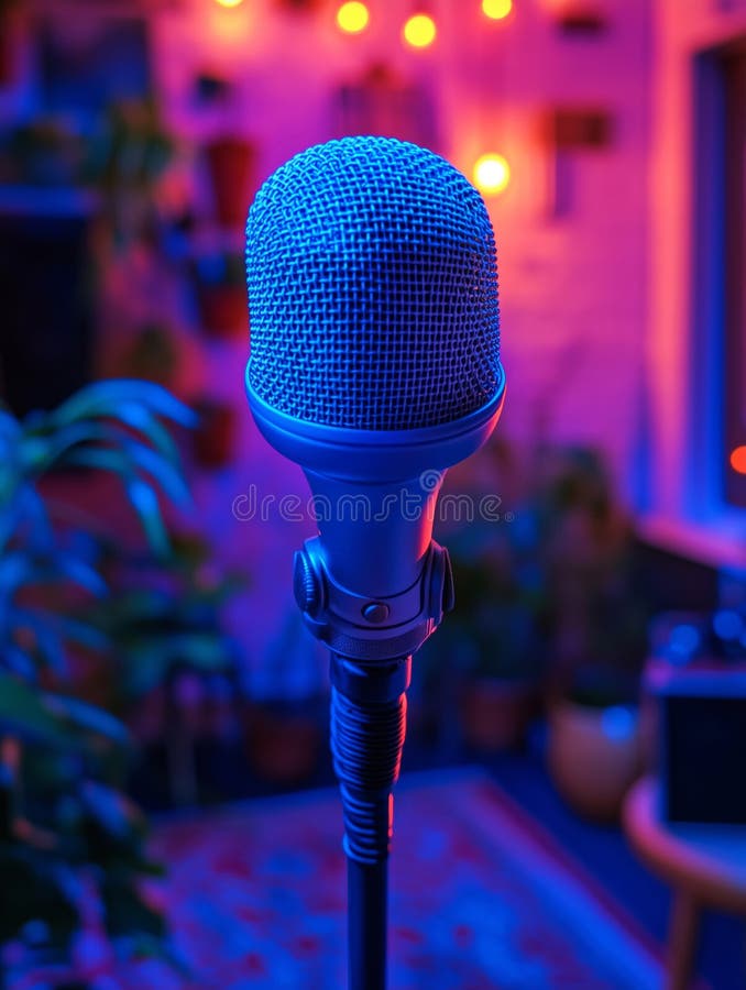 Creating a Captivating Atmosphere with a Microphone in a Stylish Home ...