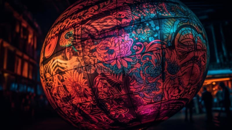 Violet Waves: Modern Minimalist Industrial Design in 3D Render Stock ...