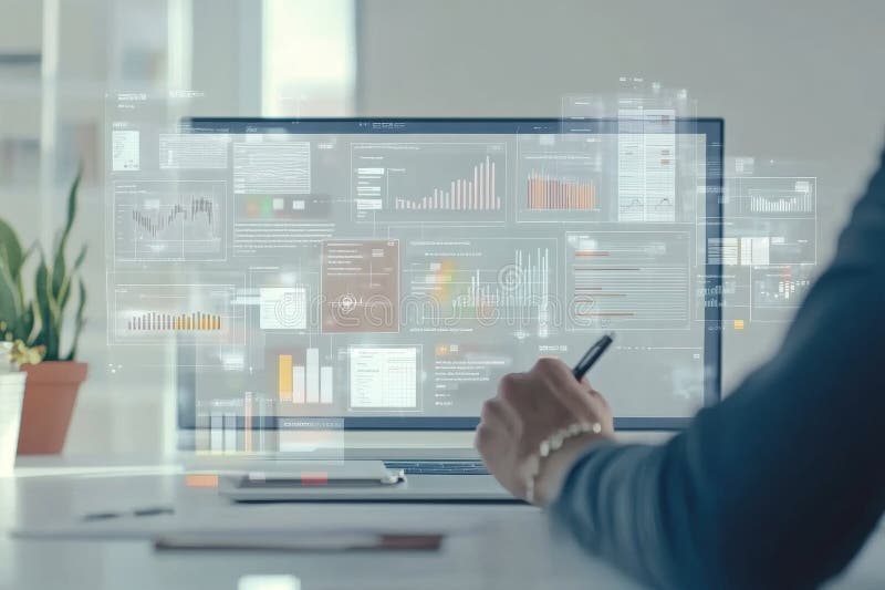 Creating Checklists with Digital Tools a Businessman Engages with ...