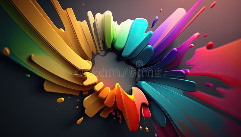 Creating a Colorful 3D Background Stock Illustration - Illustration of ...