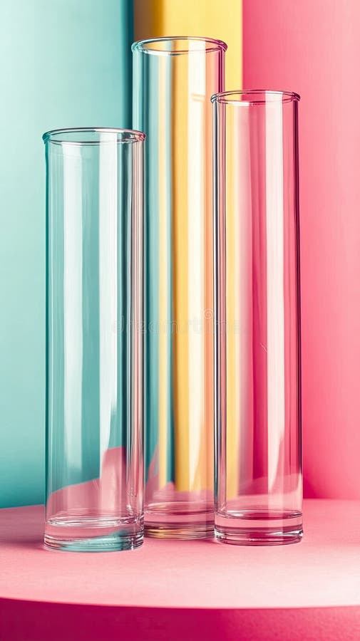 Creating a Colorful Display with Three Transparent Test Tubes ...