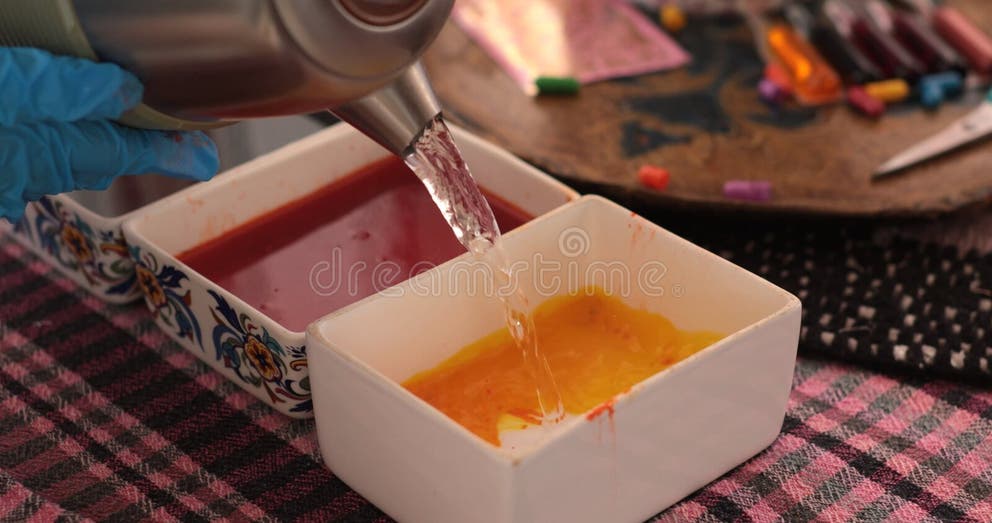 Creating Colorful Easter Eggs with Decorating Techniques and Coloring ...