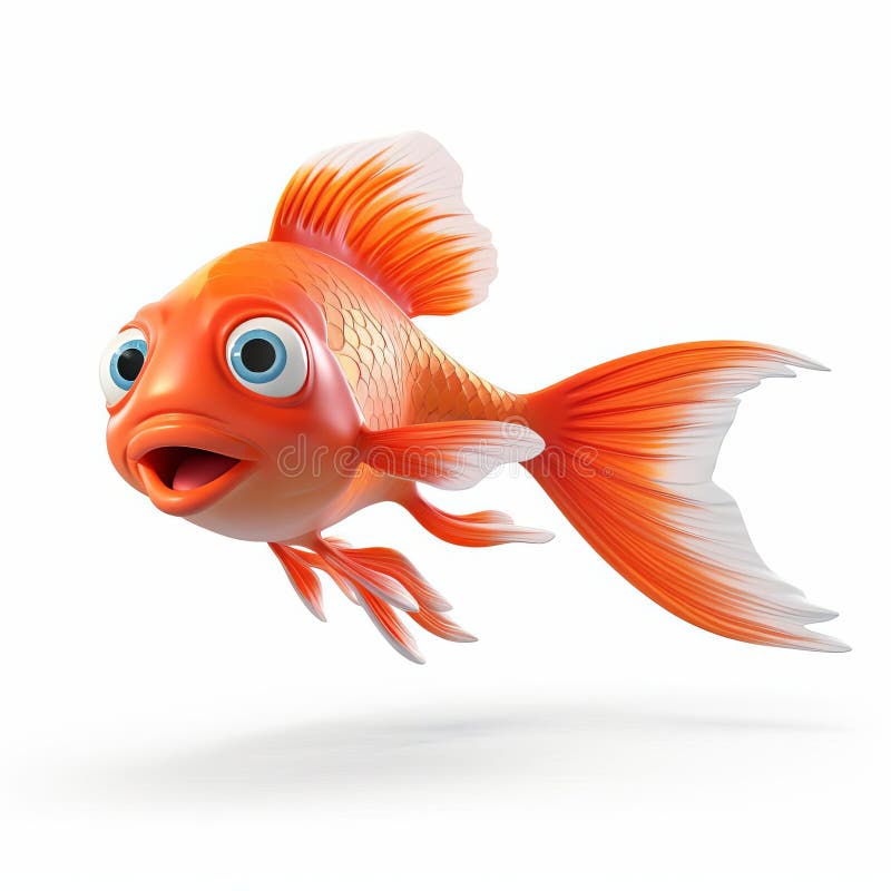 Creating a 3d Koi Fish Using Pixar Technology: a Profile View Stock ...