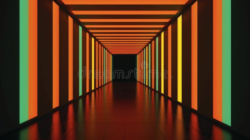 Creating Dan Flavin-style Images Stock Illustration - Illustration of ...