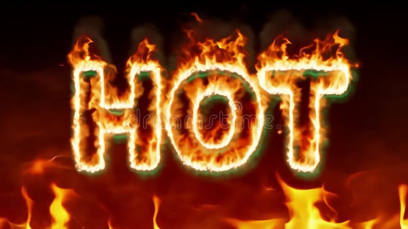 Creating a Dynamic Hot Text Effect with Fiery Flames Stock Video ...