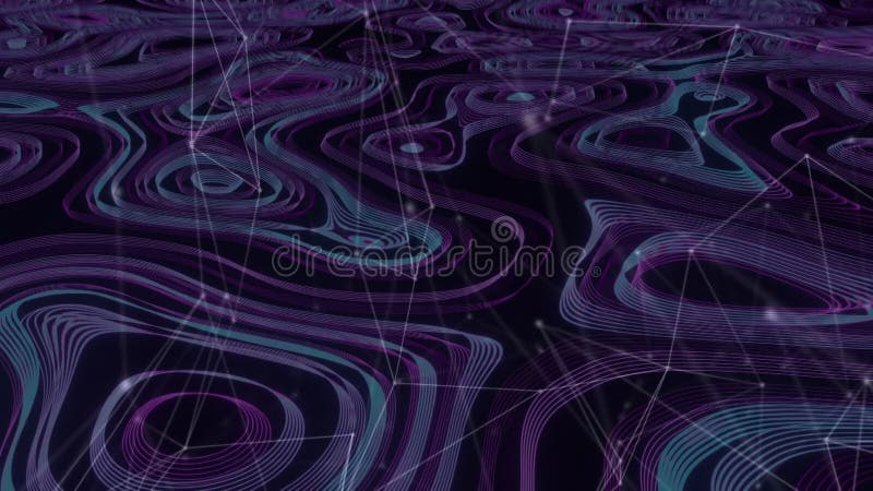 Creating Dynamic Pattern, Abstract Wavy Lines and Geometric Shapes in Animation Stock Footage ...