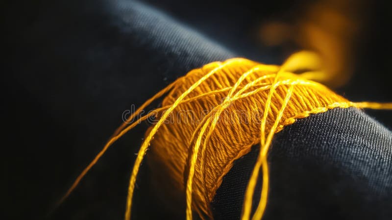 Creating Elaborate and Intricate Patterns Using Vibrant Yellow Thread ...