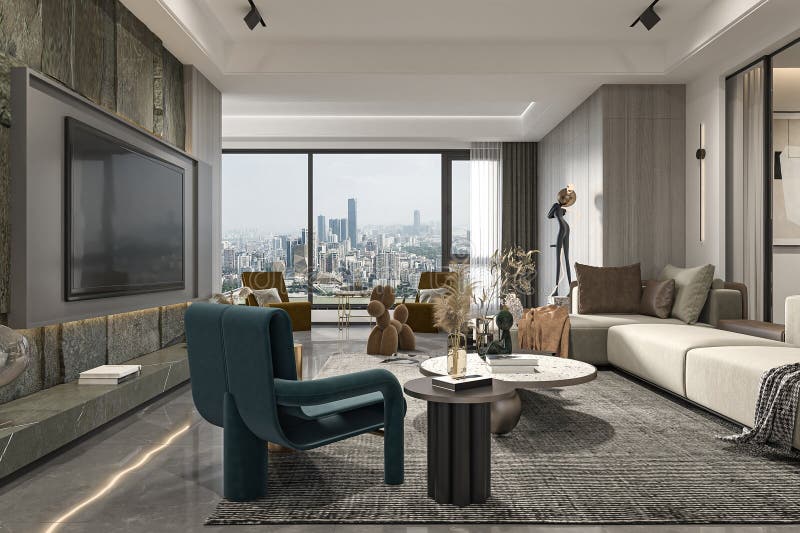 Creating a Focal Point Statement Wall Ideas for Your Living Room Stock ...