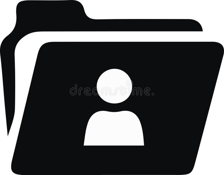 Create a Folder Icon with White Background Stock Image - Image of ...