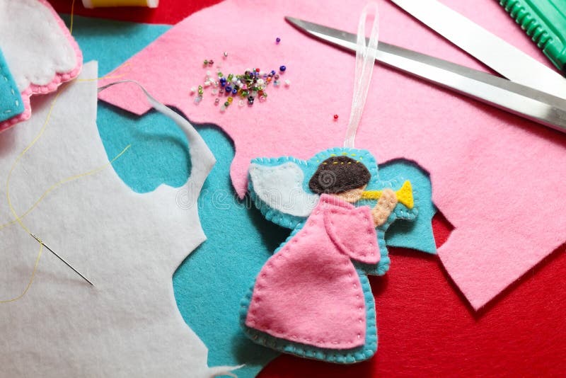 Felt making, felting stock image. Image of fabric, making - 26135131