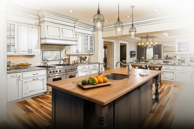 Harmonious Blend: Golden Oak and Mahogany Accents Backdrop. Ai ...