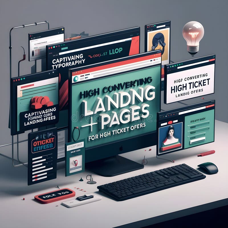 Creating High Converting Landing Pages for High Ticket Offers Stock ... Creating High Converting Landing Pages for High Ticket Offers Stock ...