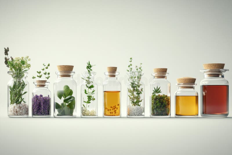 Creating Homeopathic Remedies Illustrated Stock Illustration ...