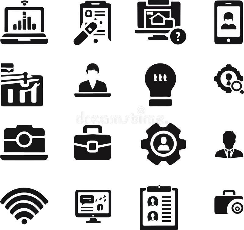 Create a icon set vector. stock illustration. Illustration of materials ...