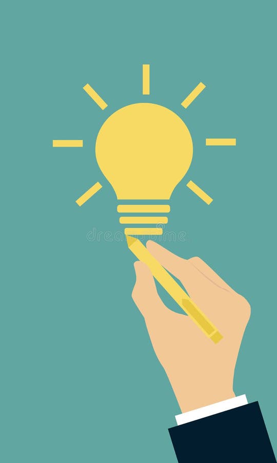 Creating ideas stock vector. Illustration of sign, bright - 46437517