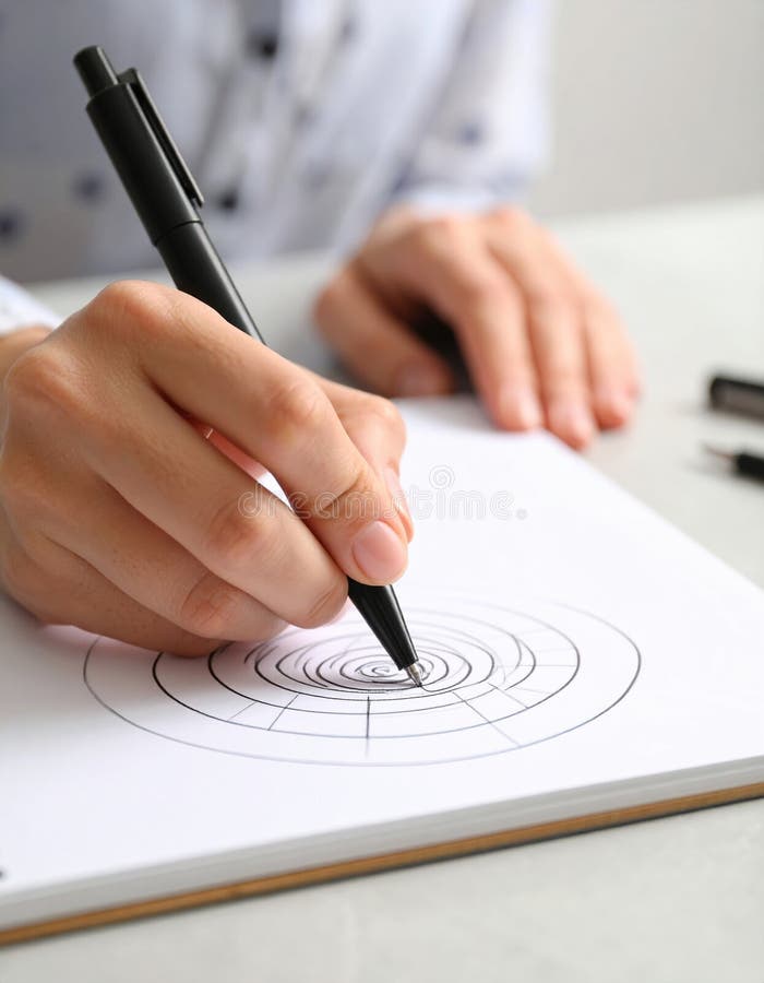 Creating Intricate Spiral Patterns in an Stock Photo - Image of rituals ...