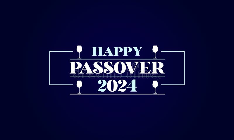 Celebrate Passover 2024 with Stunning Text Designs Stock Vector ...