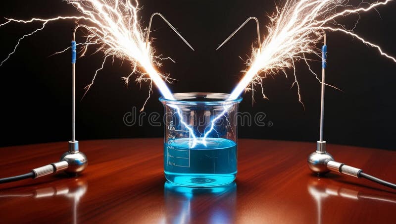 Creating Lightning in the Laboratory Stock Illustration - Illustration ...
