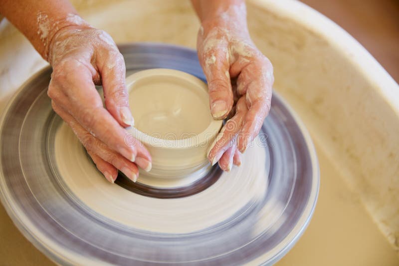 Creating a Masterpiece with Her Hands. Cropped Shot of a Woman Making a ...