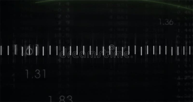Creating Measurement Scale with Horizontal Lines and Numbers on Dark ...