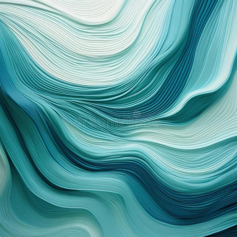 Creating Minimalist Aquamarine Textile Art Designs and Patterns Stock ...