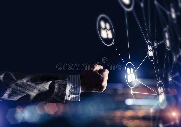 Creating Modern Wireless Technologies As Means of Communucation Stock ...