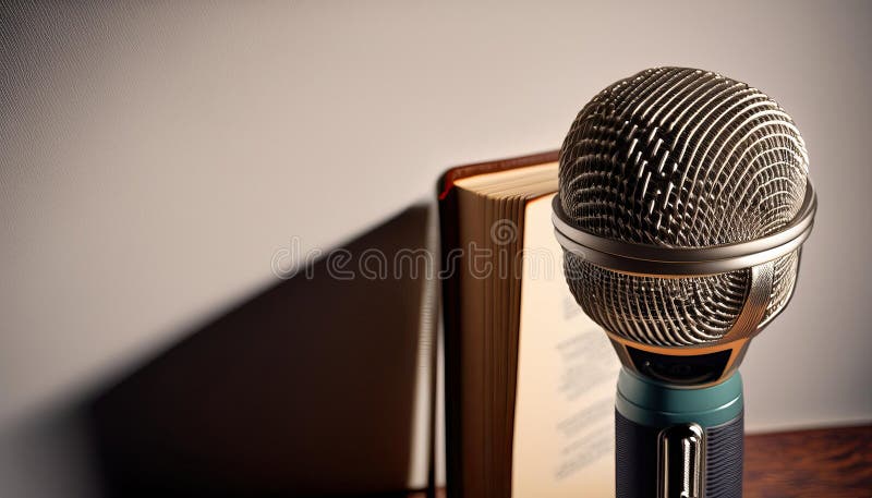 Creating a Moment of Inspiration with a Microphone Casting Shadows Over ...