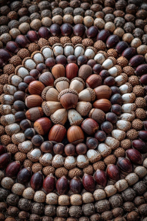 Creating a Nature-inspired Mandala with Acorns, Nuts, and Seed Pods ...